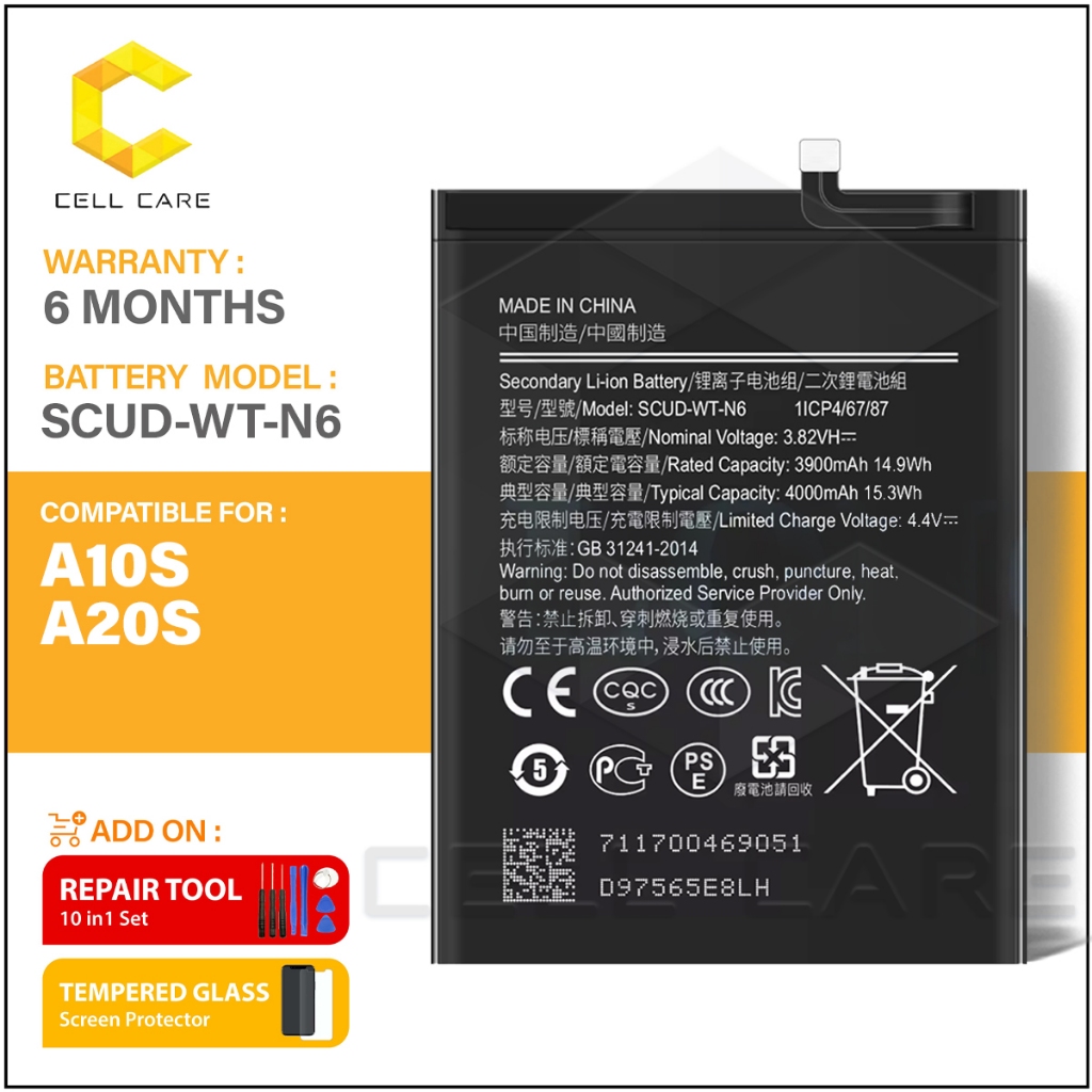 Battery For SAMSUNG A10S A107 / SAMSUNG A20S A207 SCUD-WT-N6 (4000 mAh ...