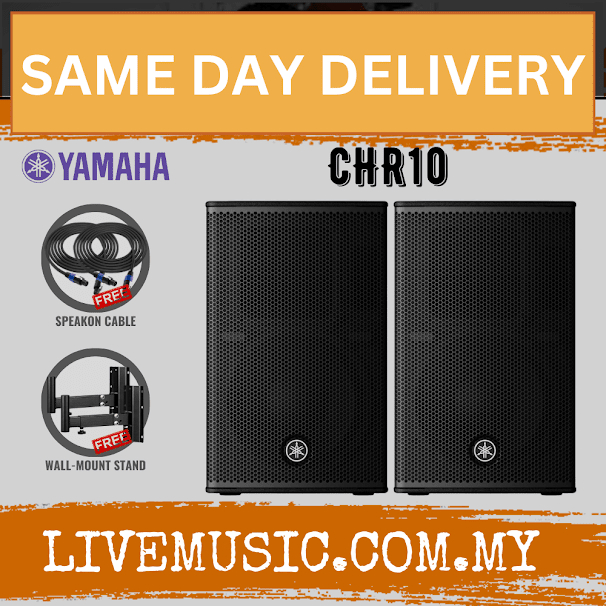 Yamaha CHR10 700-Watt 10" Passive Speaker with Speaker Stands and ...
