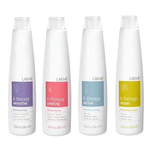 LAKME K Therapy Shampoo 300ml (Active / Sensitive / Peeling / Purifying) | Shopee Malaysia