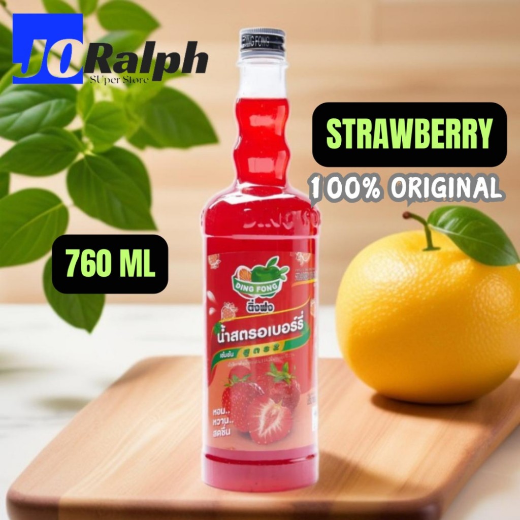DING FONG STRAWBERRY syrup 760 ml - 草莓 糖浆 | Shopee Malaysia