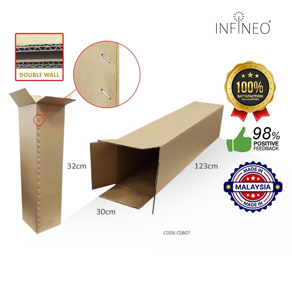 (1230mmx320mmx300mm) Long Double Wall Carton Cardboard Box Kotak ...