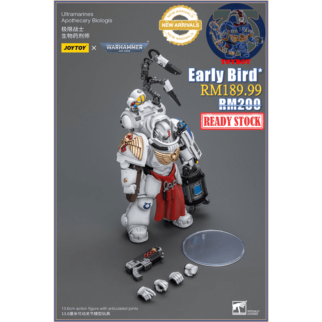Joytoy Warhammer 40K Ultramarines Apothecary Biologis JT7219 | Shopee ...