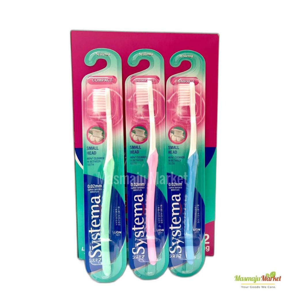 Systema Toothbrush Compact 0.02mm Super Tapered Bristles ( Small Head ...