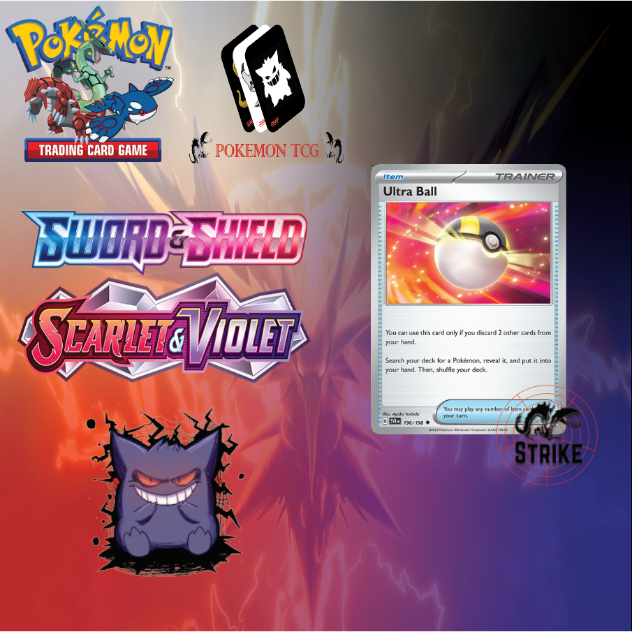 Pokemon Trainer Card - Ultra Ball 196/198 Scarlet Violet SV01 | Shopee ...