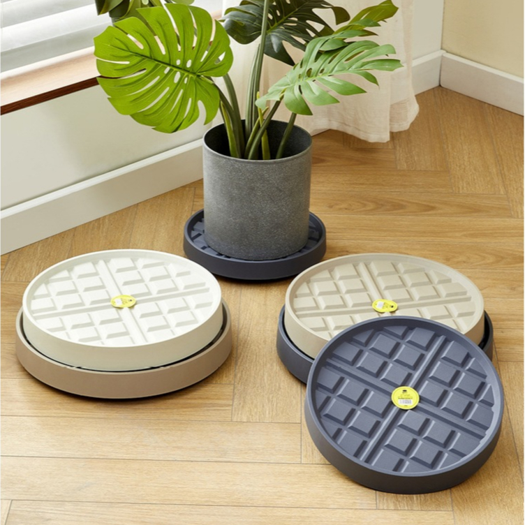 Heavy Duty Round Plant Pot Base With Wheels Roller Flower Holder Plant ...