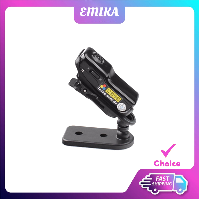 Emika Choice MD80 Mini Hidden Spy Camera HD Sport Videocam Webcam Audio Recorder DV Support TF ...
