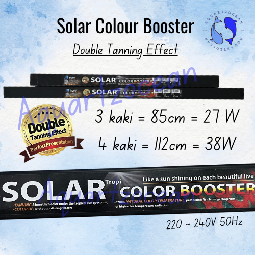 Solar Color Booster Light(WARRANTY TIGA BULAN) 3kaki/4kaki aquarium ...