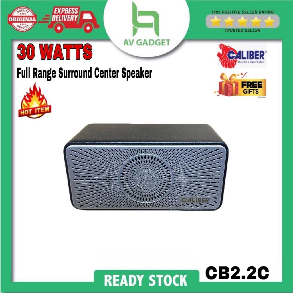 [Free Gift] Caliber 1.6" Full Range Surround Center Speaker Universal ...