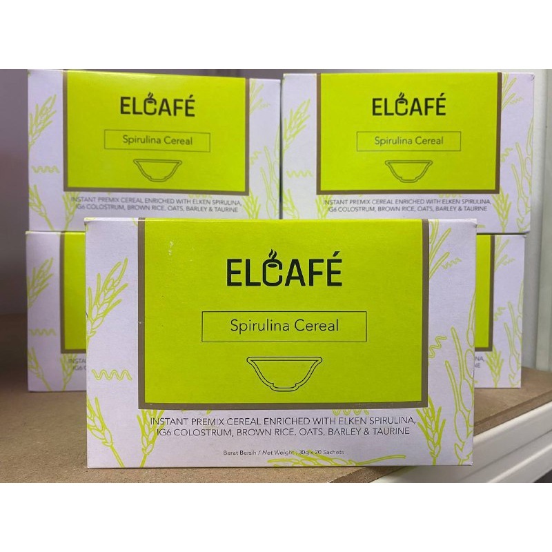 Elken O-Yes! Spirulina Cereal 蓝藻麦片 (30g/克 x 20 Sachets/包) QR CODE REMOVED | Shopee Malaysia