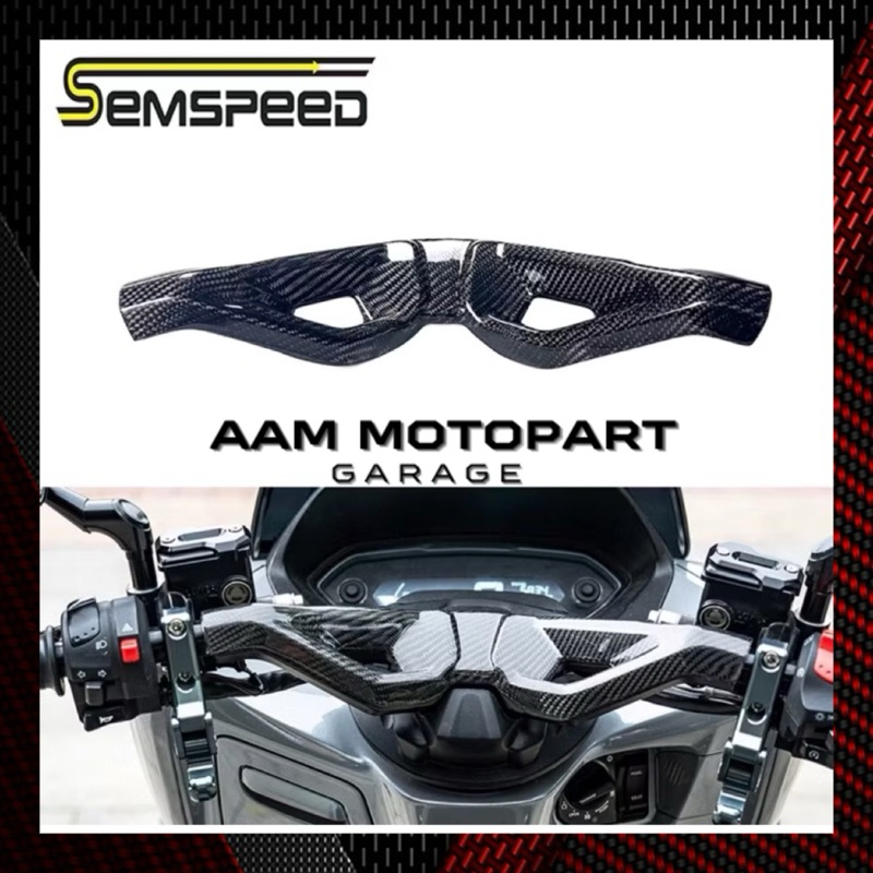 SEMSPEED ADV160 150 XMAX V1 V2 NMAX V2 HANDLE ALLOY CARBON FIBRE MOTORCYCLE HANDLEBAR UPPER FORK ...