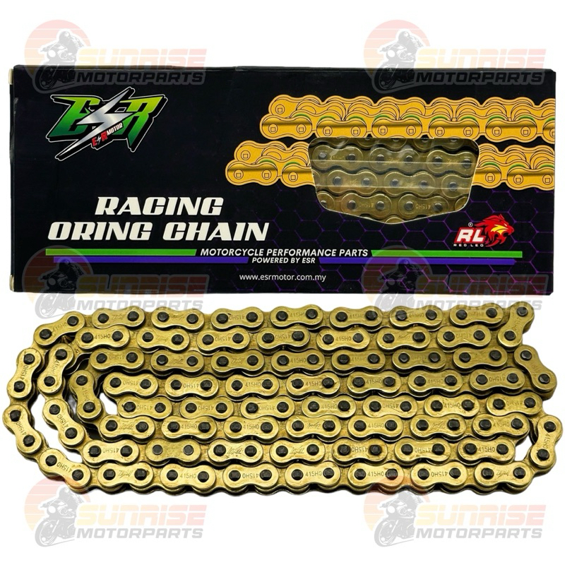 ESR 100% ORIGINAL CHAIN RANTAI 415 428 ORING / NO ORING 132L 100% ...