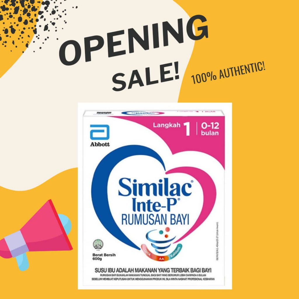 EXP 08/2025 SIMILAC INTE-P STEP 1 600g | Shopee Malaysia