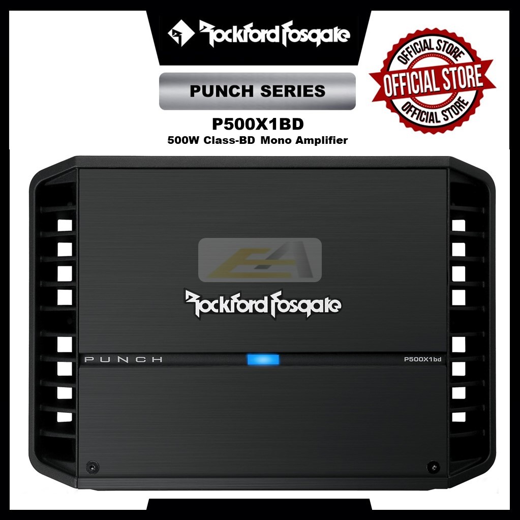 Rockford Fosgate | Car Audio Mono 500W Class-BD Amplifier | Punch ...