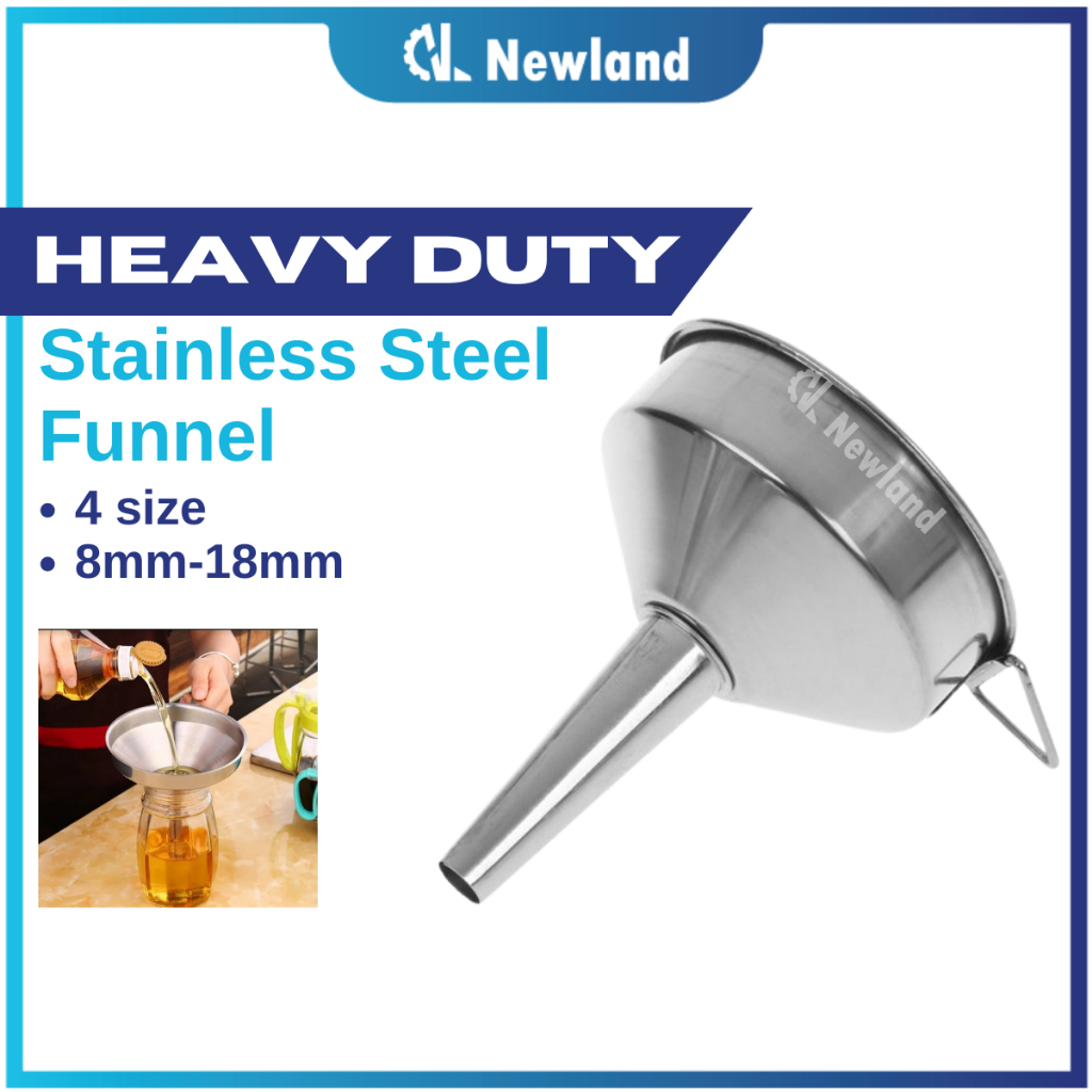 Funnel Stainless Steel / Corong Minyak / High Quality Water-tight ...