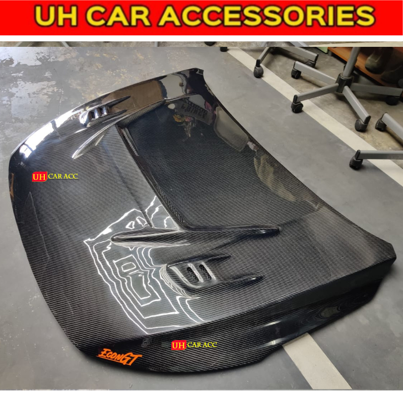 PROTON S70 S-70 THAILAND ORIGINAL ECON GT CARBON FIBRE FRONT BONET ...