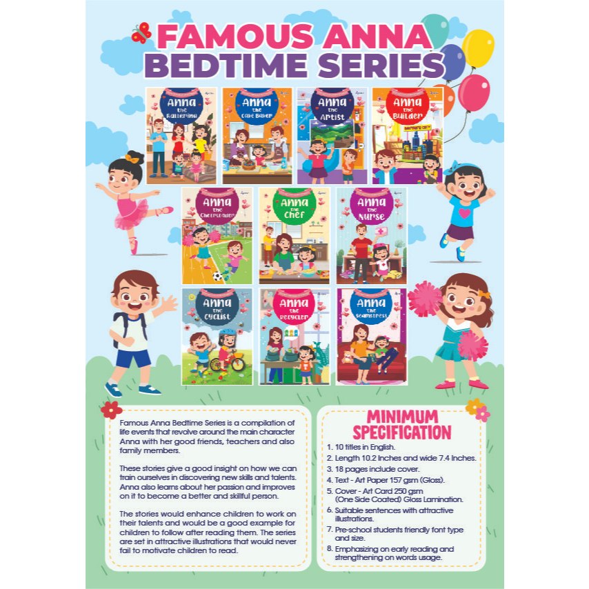 ANEKA | KIDS STORY BOOK | FAMOUS ANNA BEDTIME STORY | Shopee Malaysia