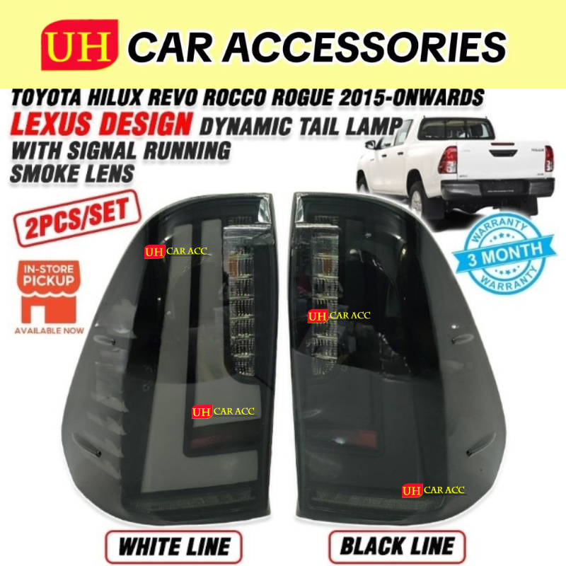 TOYOTA HILUX REVO ROCCO ROGUE 2015 - ONWARDS LEXUS DESIGN DYNAMIC TAIL ...