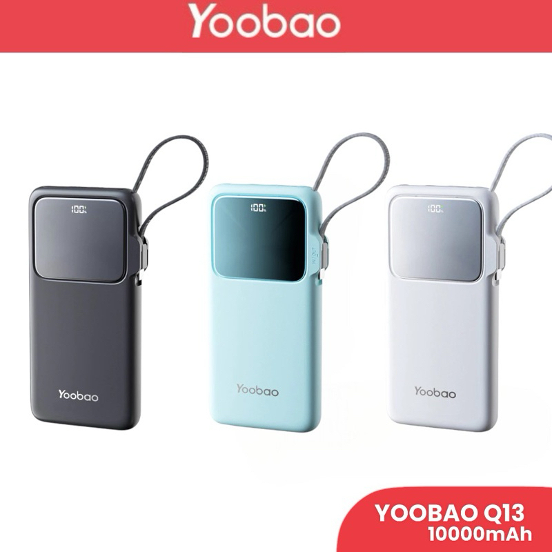 Yoobao Q13 10000mAh Built in Cable Fast Charge with Digital Display (PD ...
