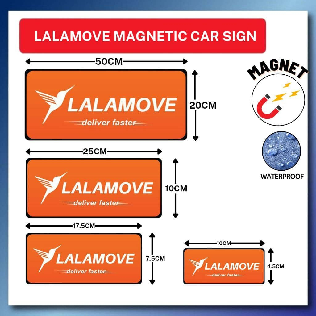 LalaMove Magnetic Car Sign / Sticker Car Sign | Shopee Malaysia