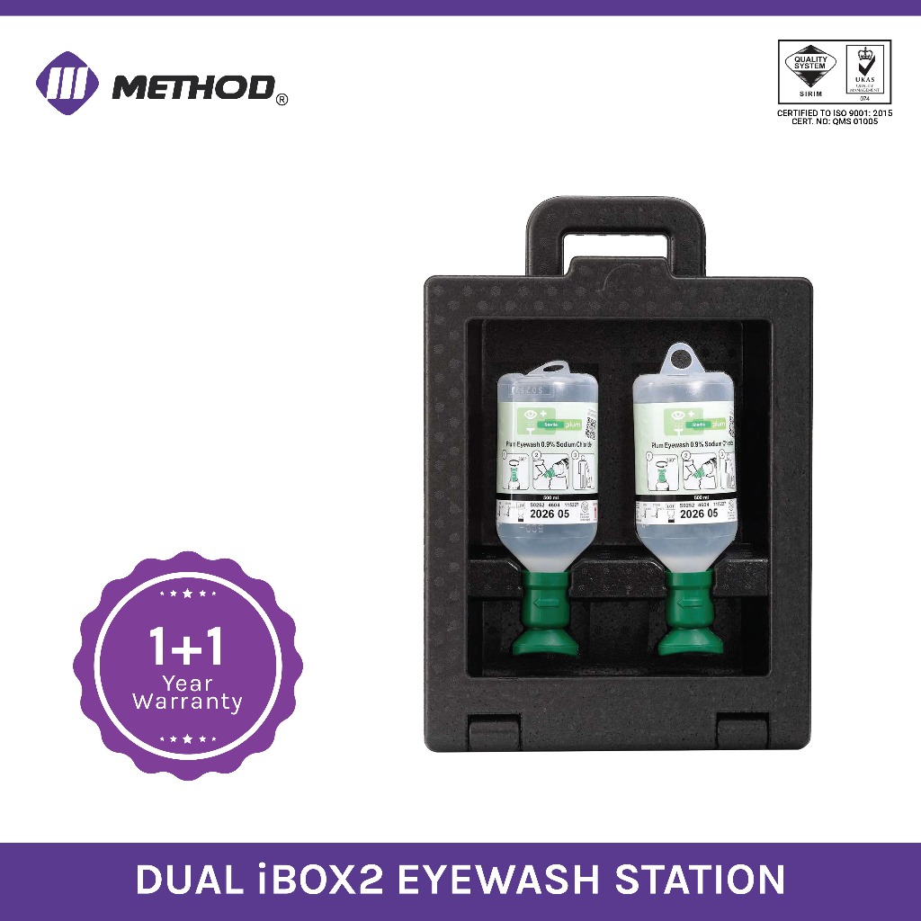 EP 4922 Dual iBox2 Eyewash Station PLUM Portable Emergency Safety ...