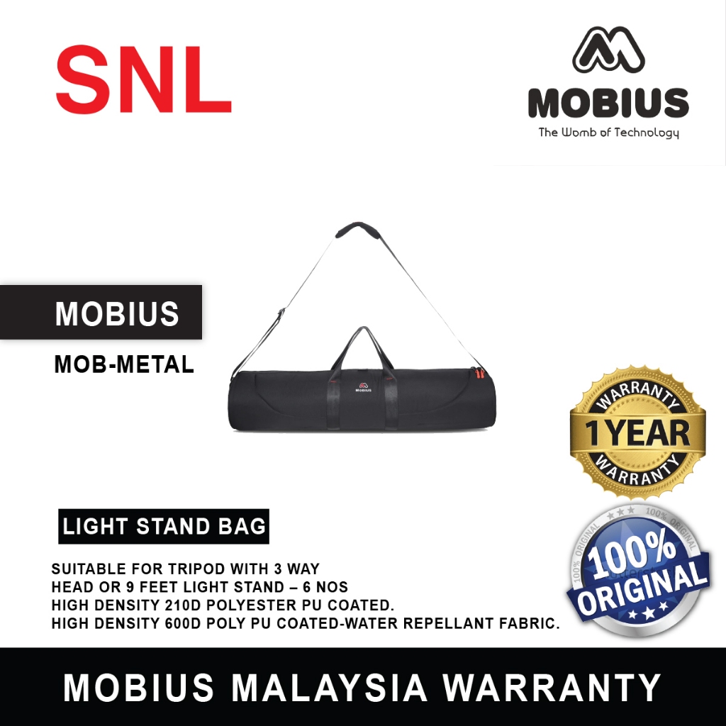 Mobius Metal Tripod and Umbrella Lights Stand Bag MOB-METAL | Shopee ...