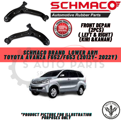 TOYOTA AVANZA F652/F653 (2012Y- 2022Y) FRONT (LH+RH) LOWER ARM -BRAND ...