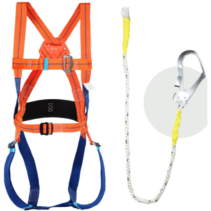 [Stock Clearance] Safety Belt Full Body Harness Polyamide Lanyard Large ...