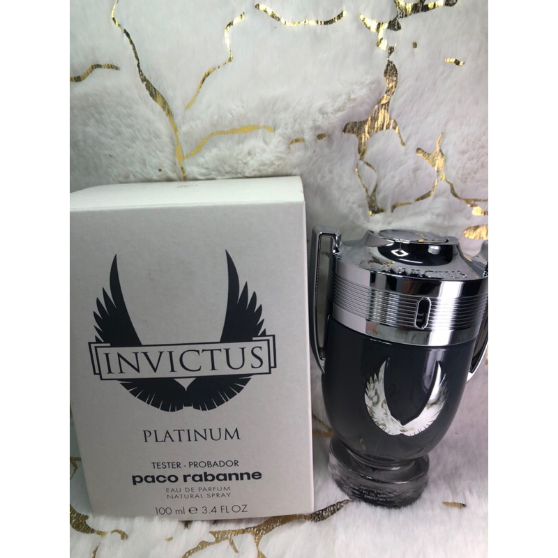 Paco rabanne INVICTUS PLATINUM edp for men 💯 original tester | Shopee ...