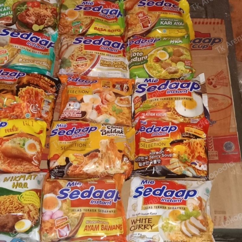 Mie Sedaap Mi instan Goreng Kuah Smua Varian Rasa | Shopee Malaysia