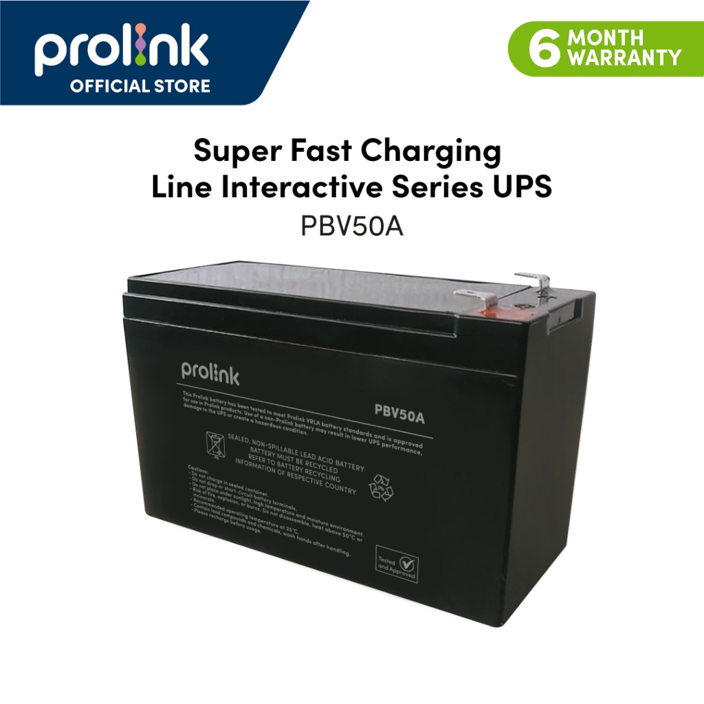 Prolink 12V/10AH UPS Maintenance Free VRLA Battery For Auto-Gate/UPS ...