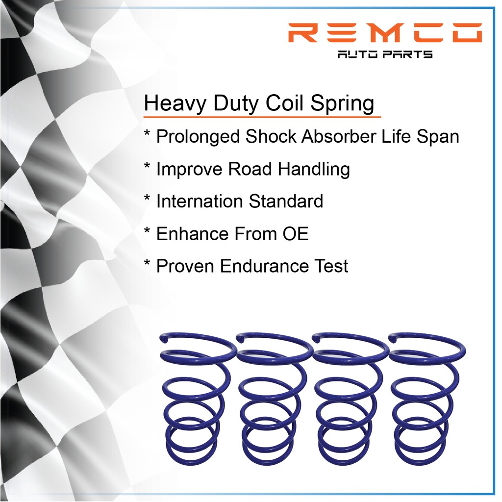 Perodua Axia A300 2nd Gen Heavy Duty Coil Spring REAR (2pcs=1set ...