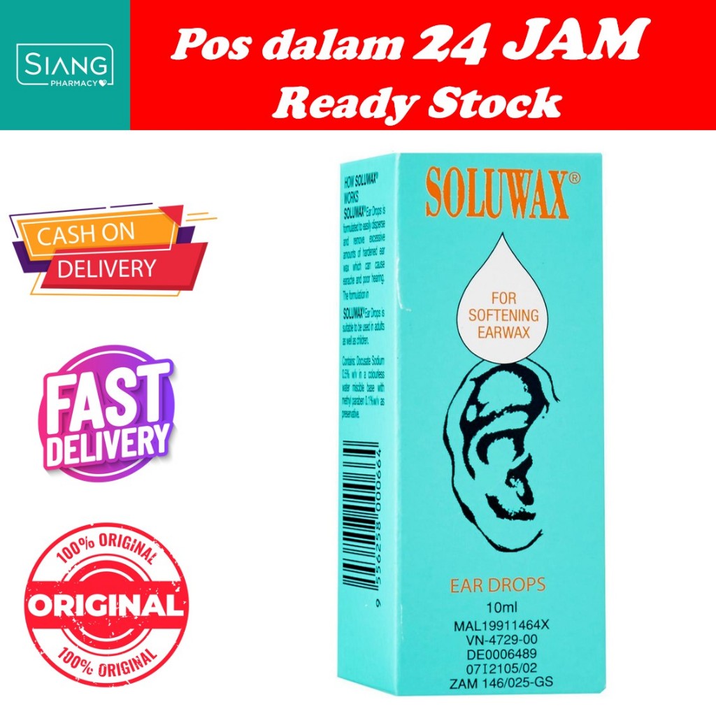 (DENTED) Soluwax Ear Drops 10ml | Shopee Malaysia