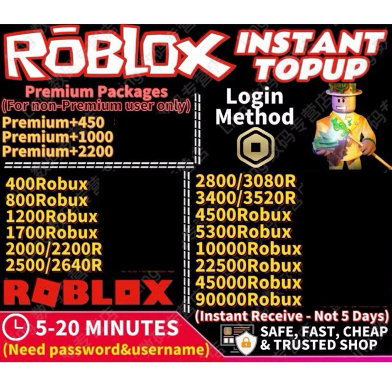 Roblox Gift Card Instant Robux Robox starter 1000 | Shopee Malaysia