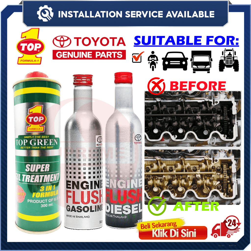 S2U Engine Oil Treatment Super TOP 1 Toyota Engine Flush Ubat Cuci ...
