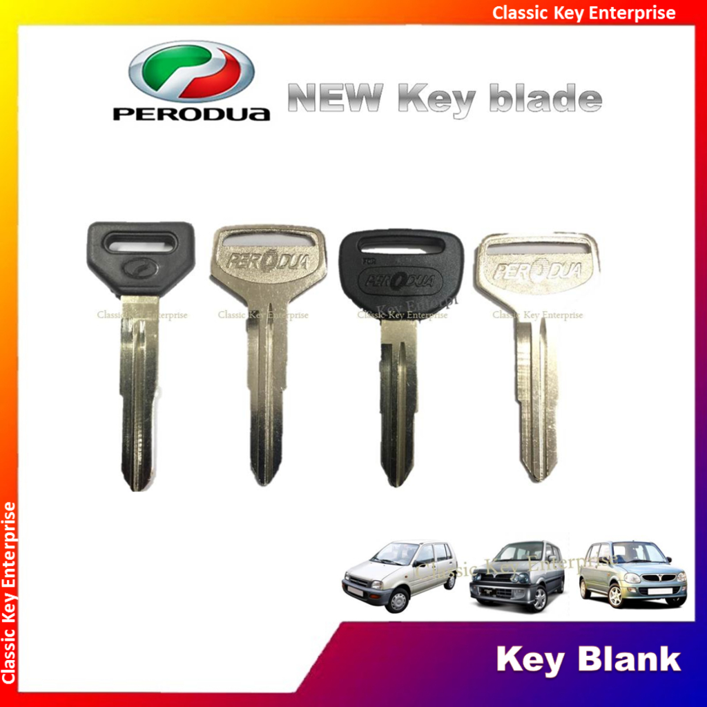 Perodua Uncut Spare Key Blank (Kancil / Kelisa / Kembara / Kenari ...
