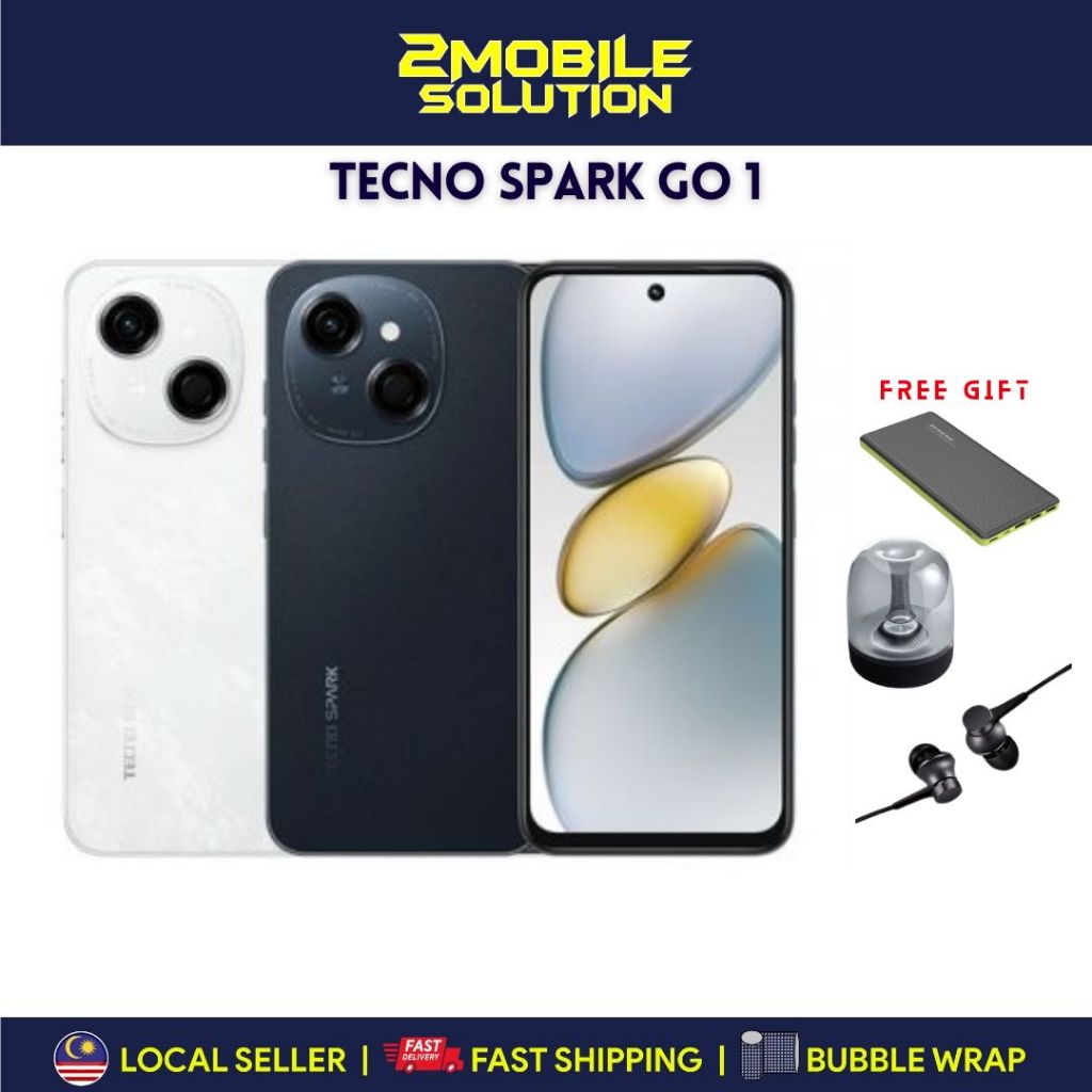 (FREE GIFT)Tecno Spark Go 1 (3+64GB) | 120Hz 6.67'' Hole Screen | 13MP ...