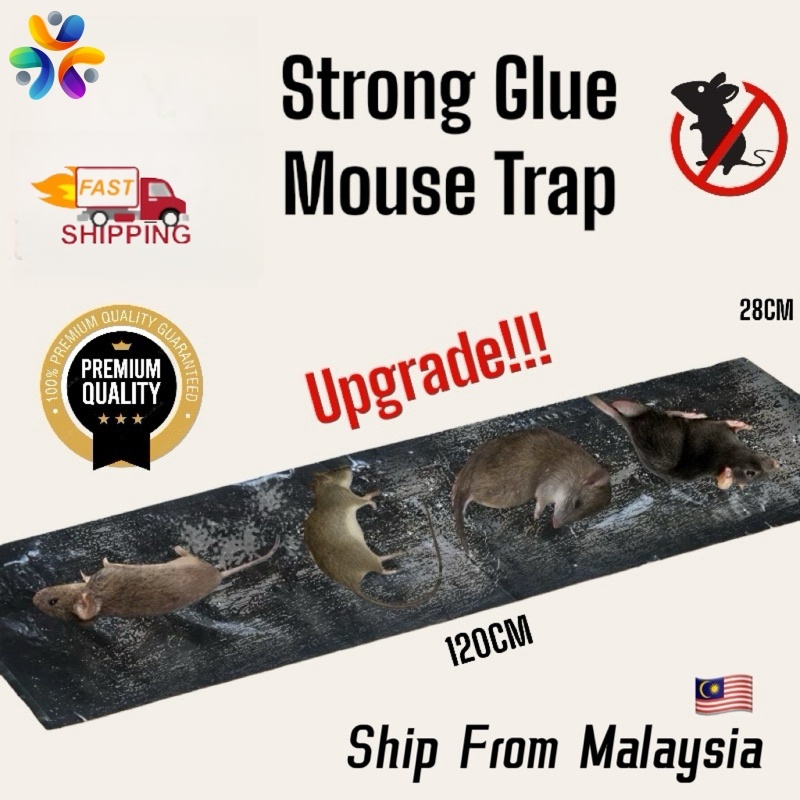 [120 x 28cm] Perangkap Tikus Mouse Trap Sticky Rat Glue Trap Strong ...
