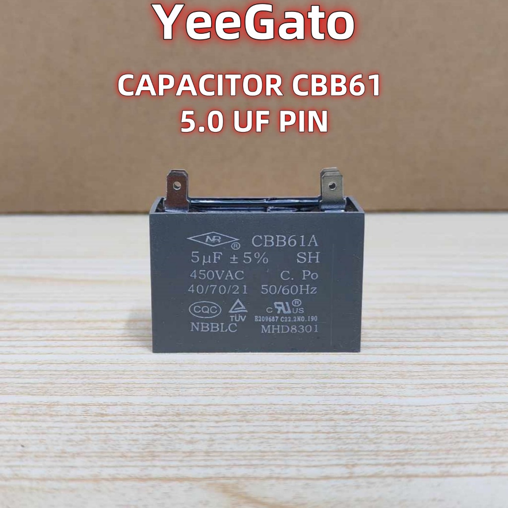 [ 5.0 UF ] 4 PIN CBB16 CAPACITOR ELECTRICAL COMPONENT STARTING RUNNING ...