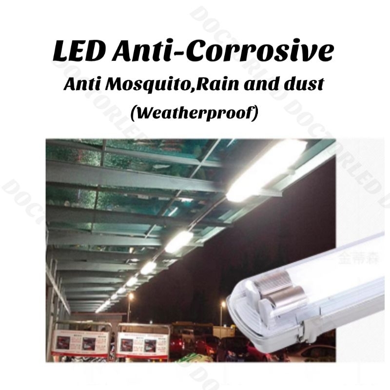 LED T8 Weatherproof Casing Anti-Corrosive Fittng Anti Mosquito Rain ...
