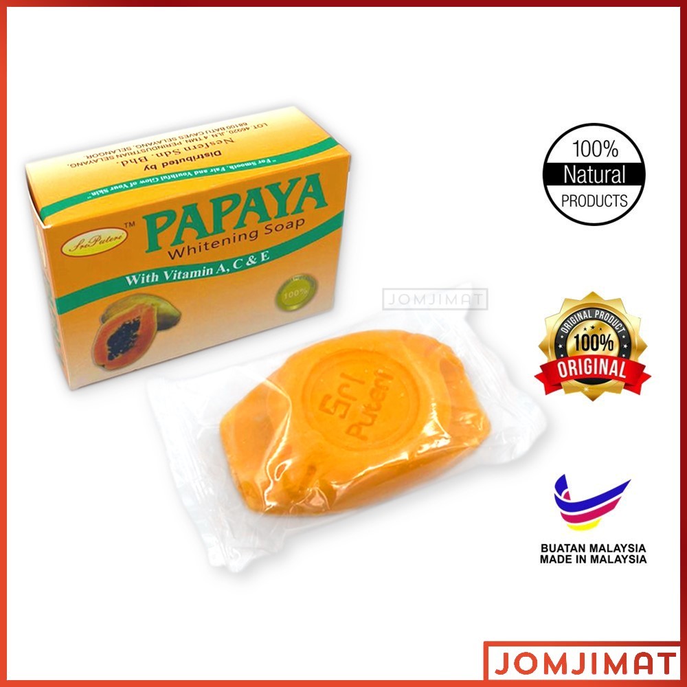 Sri Puteri Papaya Whitening Soap +-100g With Vitamin A, C & E / Sabun ...