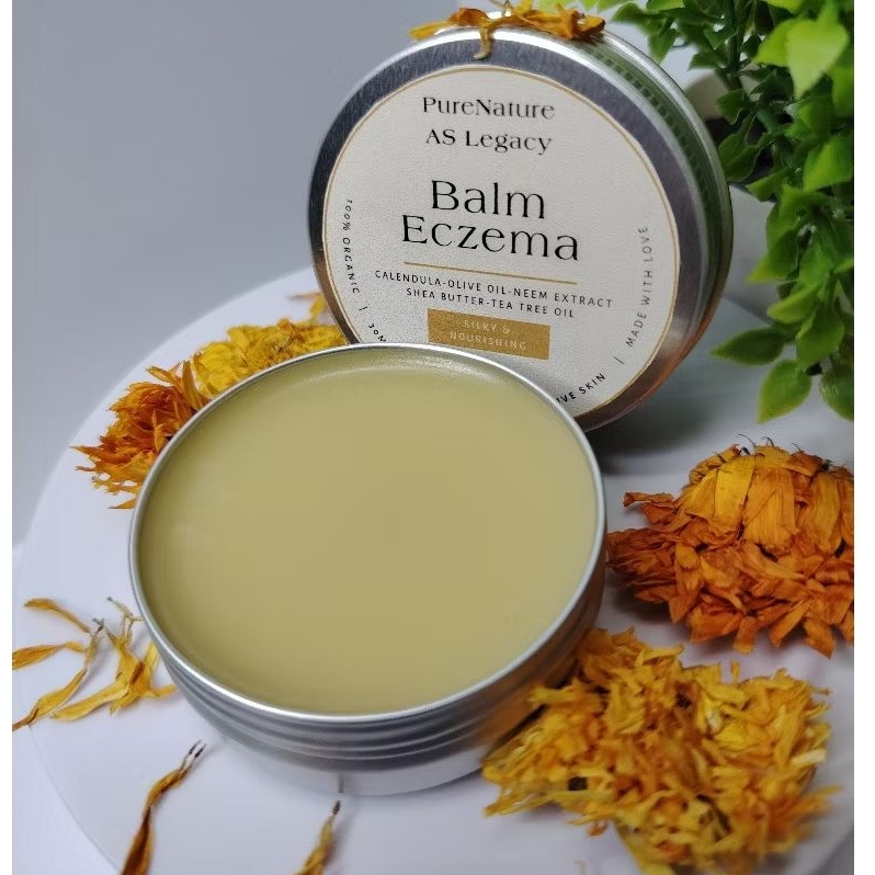 30 GRAM BALM / CREAM EKZEMA / ECZEMA ORGANIK CALENDULA NEEM OLIVE OIL / KRIM EKZEMA BABY/ BALM ...