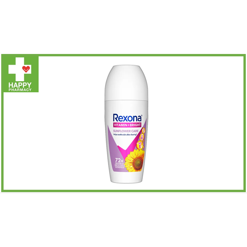 REXONA WOMEN Vitamin + Bright Sunflower Care Roll On 45ml | Shopee Malaysia