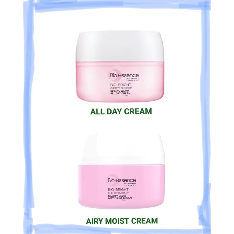 BIO ESSENCE BIO BRIGHT GLOW ALL DAY CREAM AIRY MOIST CREAM 50G | Shopee ...