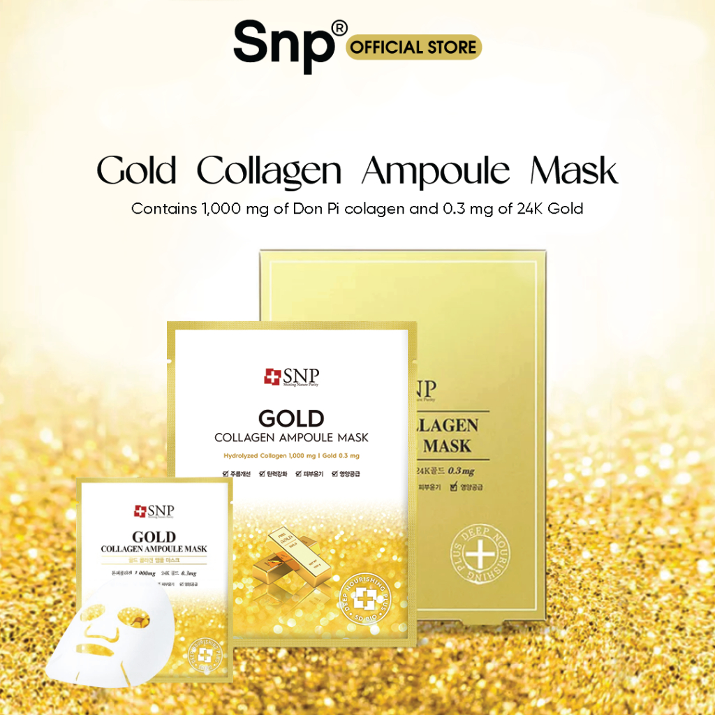 SNP Gold Collagen Ampoule Mask (5s) | Shopee Malaysia