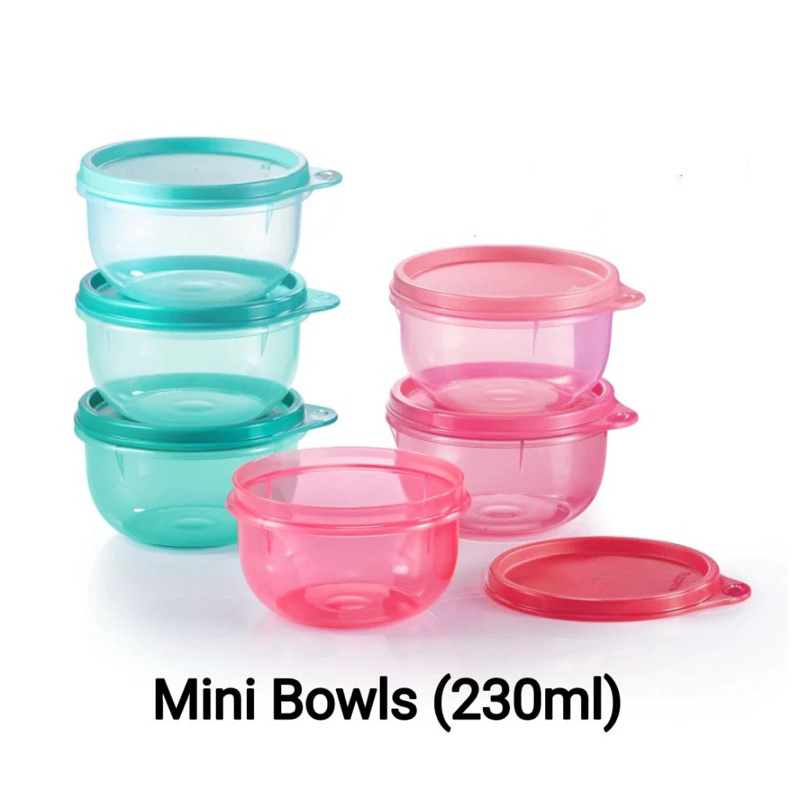 Tupperware mini bowls 230ml (6pcs) | Shopee Malaysia