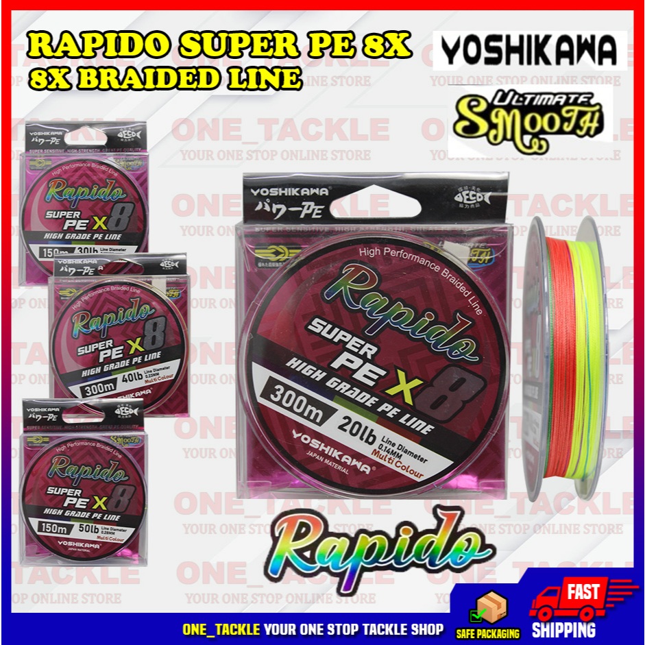 Asuka yoshikawa rapido 8x pe braided line japan asuka | Shopee Malaysia