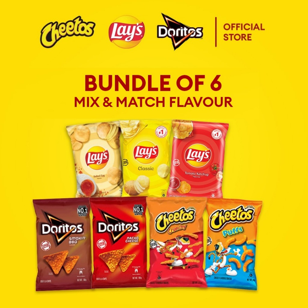 [Bundle of 6] Lay's / Doritos / Cheetos Mixed Bundles / [Pek 6] Lay's ...