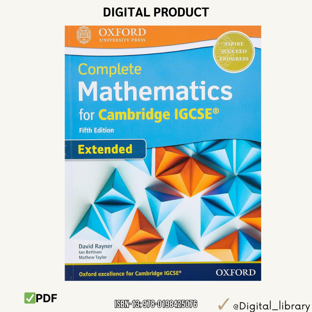 Complete Mathematics for Cambridge IGCSE Fifth Edition (Extended ...