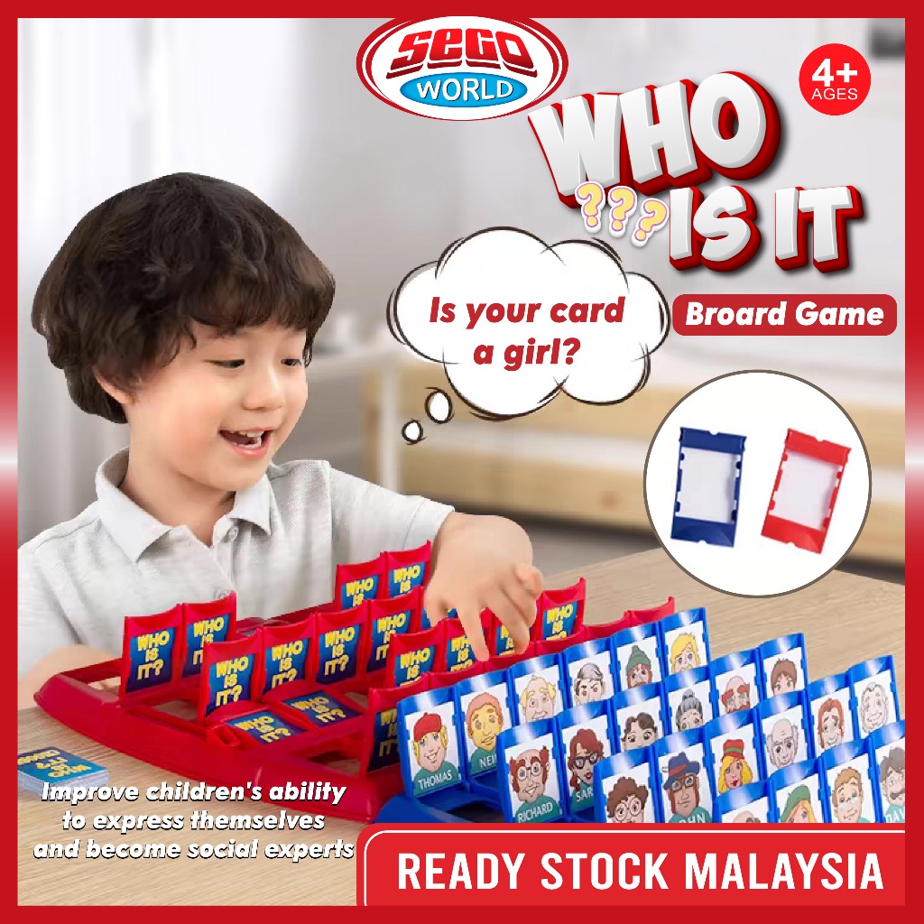 Board Game Guess Who Is It Funny Family Guessing Table Game for Kids ...