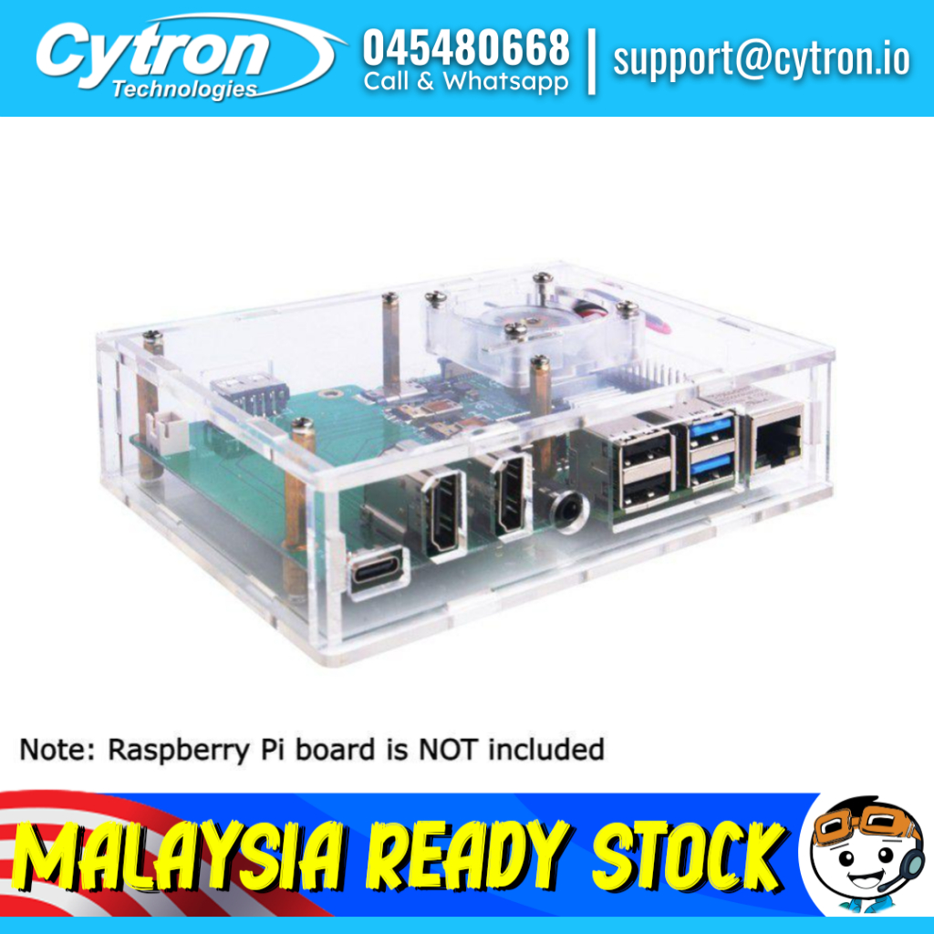 Transparent Acrylic Set-top box kit for RPi 4B - Protective Case ...